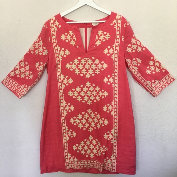 Dresses | J Crew Linen Dress W Cotton Lining Sizes 14 16 | Poshmark